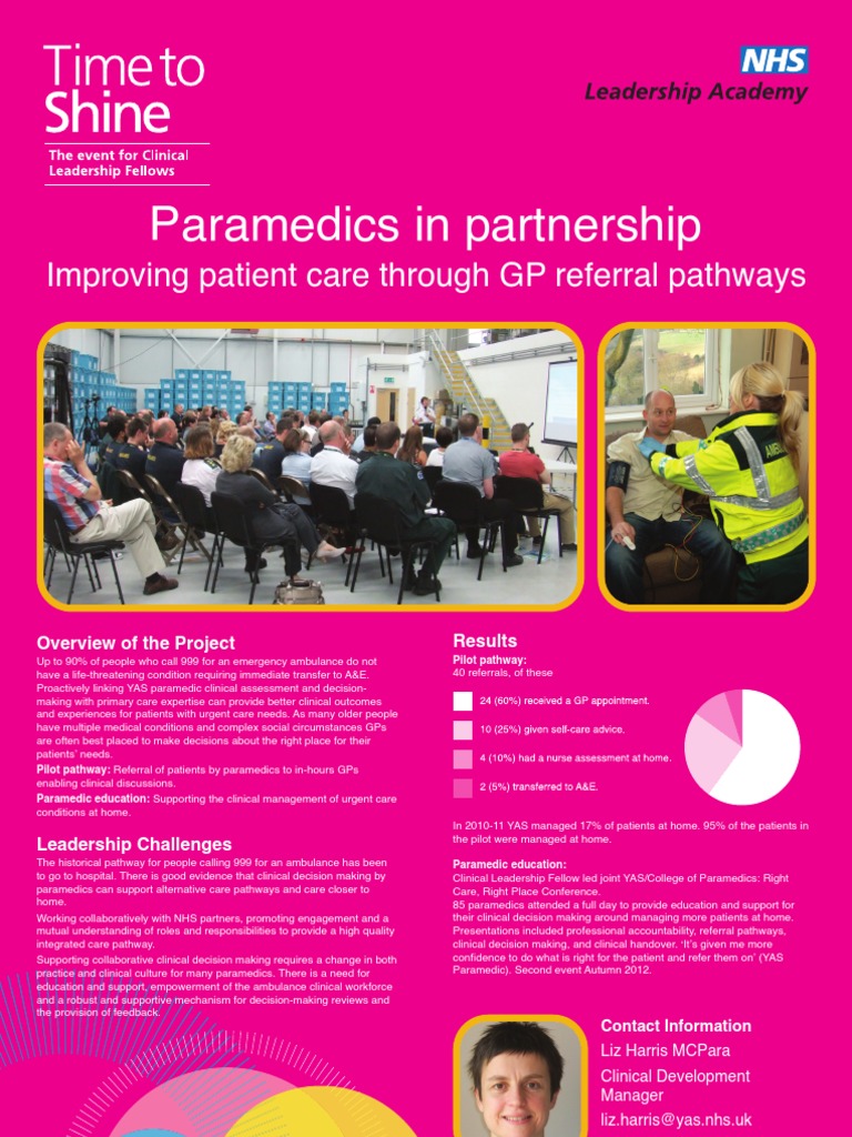 LizHarris Poster | PDF | General Practitioner | Paramedic