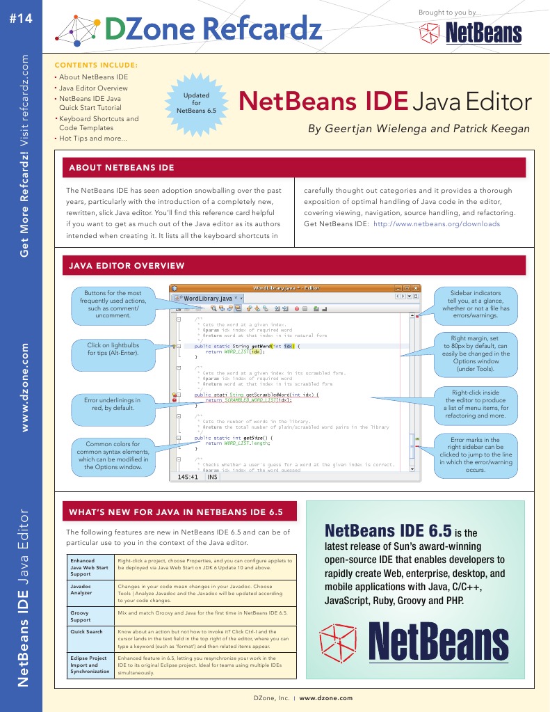 NetBeans IDE Java Editor | PDF | Net Beans | Applications & Software