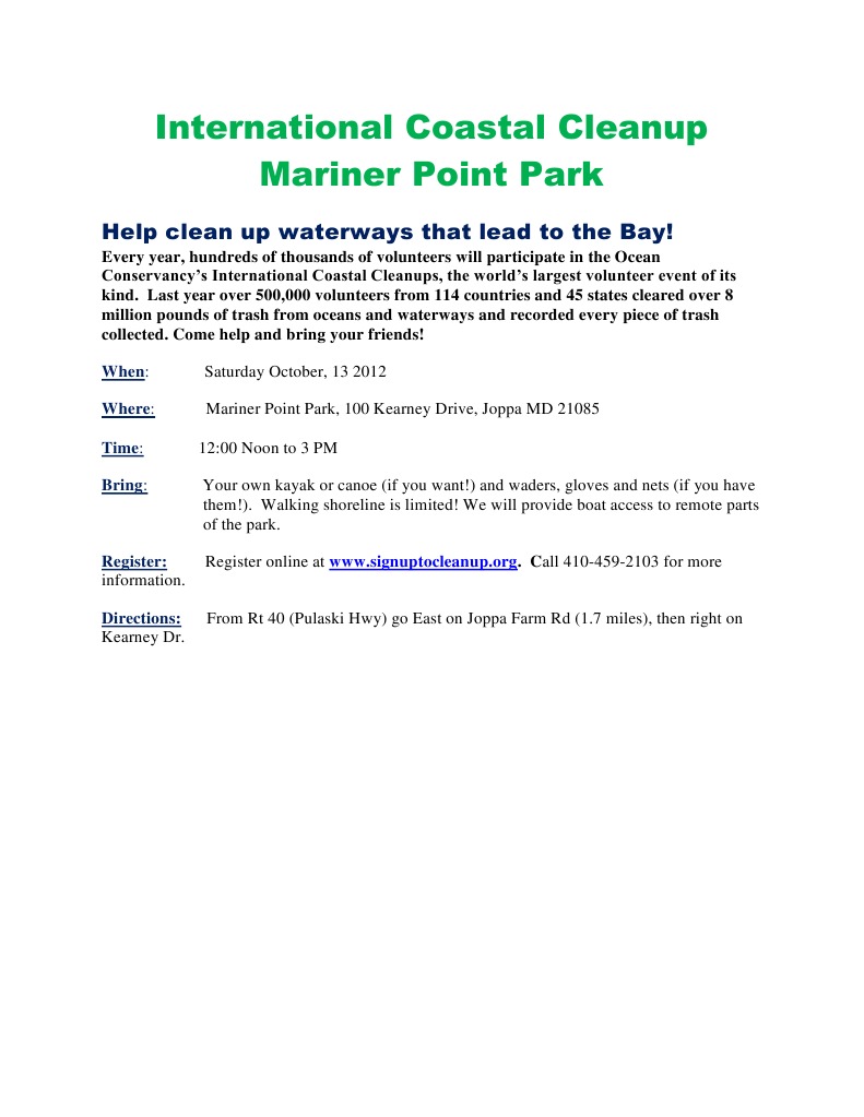 International Coastal Cleanup | PDF