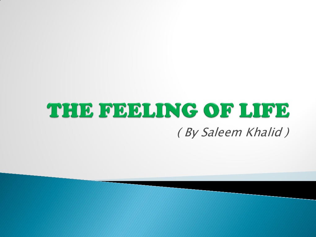 The Feeling of Life | PDF