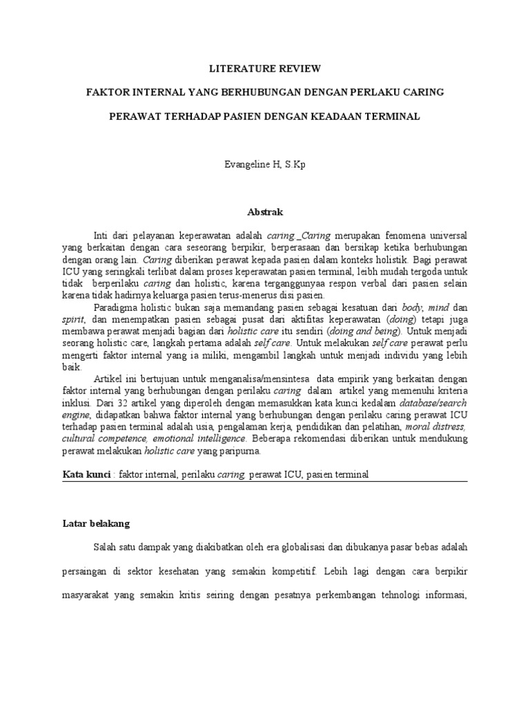 Literature Review | PDF | Karier & Perkembangan | Pengembangan Diri