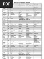 2025 NCEA Exam Timetable Overview | PDF | Science