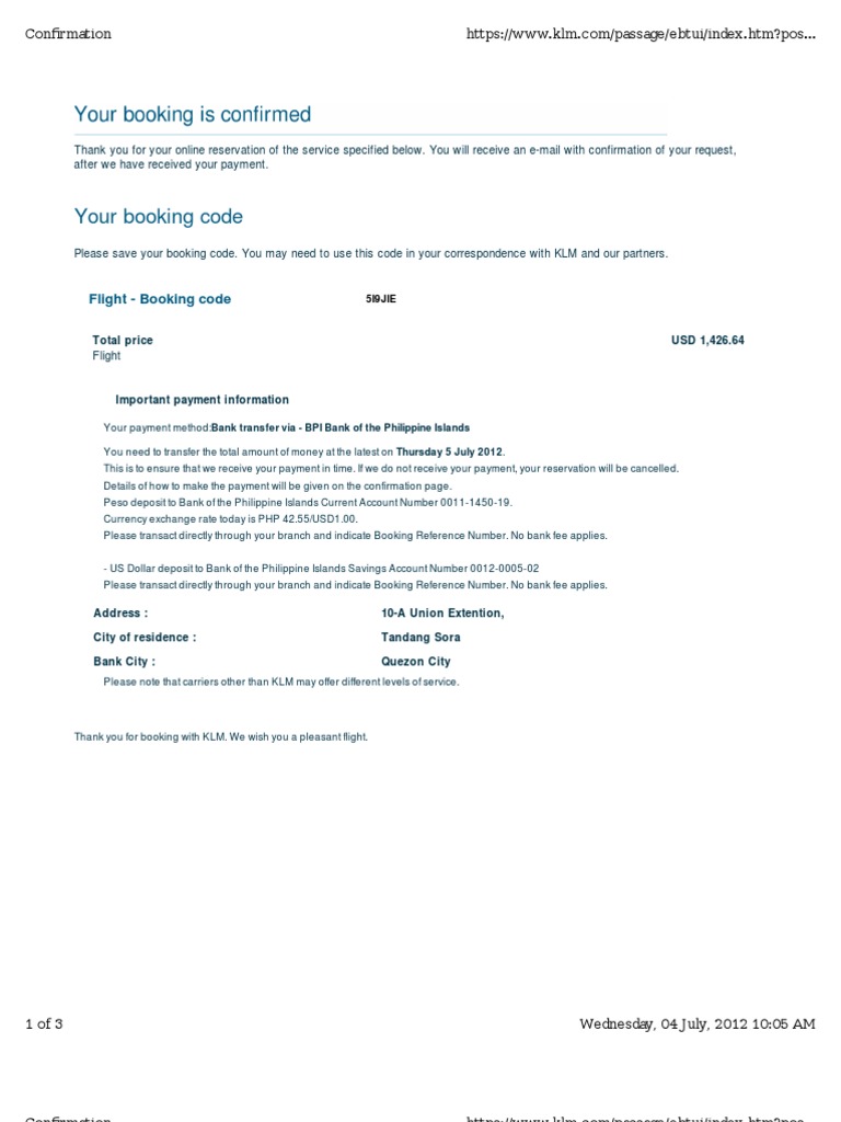 Your Booking Code | Download Free PDF | Sports | Leisure