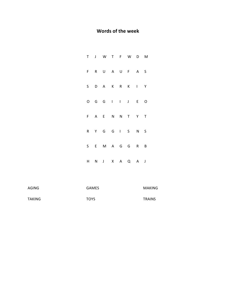 Weekly Vocabulary Highlights | PDF | Games & Activities
