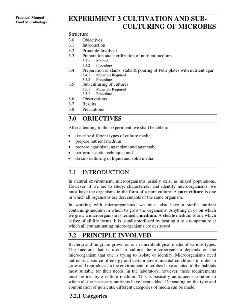 Slant | Growth Medium | Agar