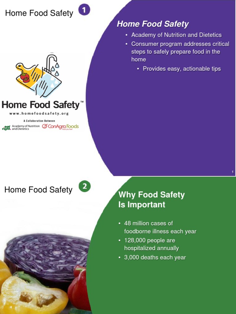Home Food Safety Power Point 4 20 11 V 2 | PDF | Foodborne Illness | Foods