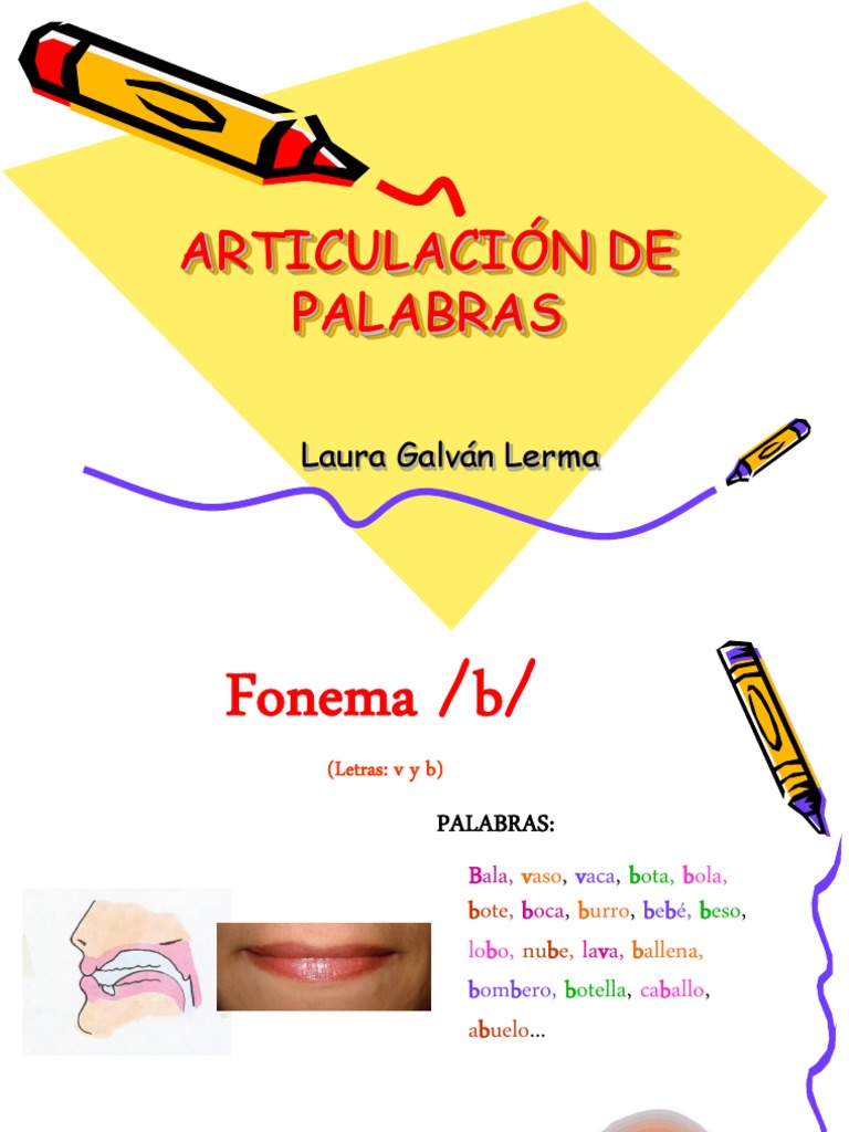 Articulación de Palabras | PDF