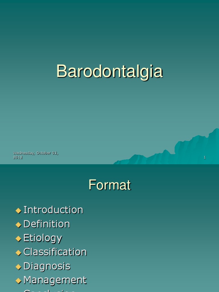 Barodontalgia: Wednesday, October 03, 2012 1 | PDF | Scuba Diving ...