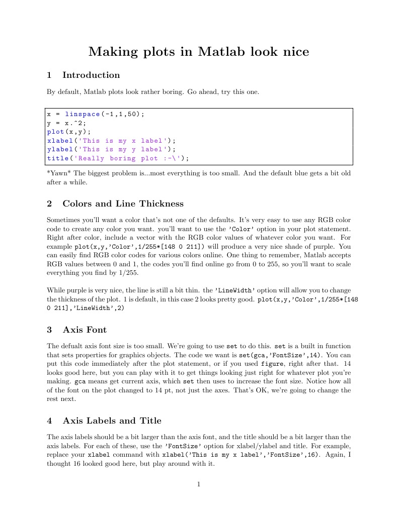 NicePlots in MATLAB | PDF | Graphic Design | Teaching Mathematics