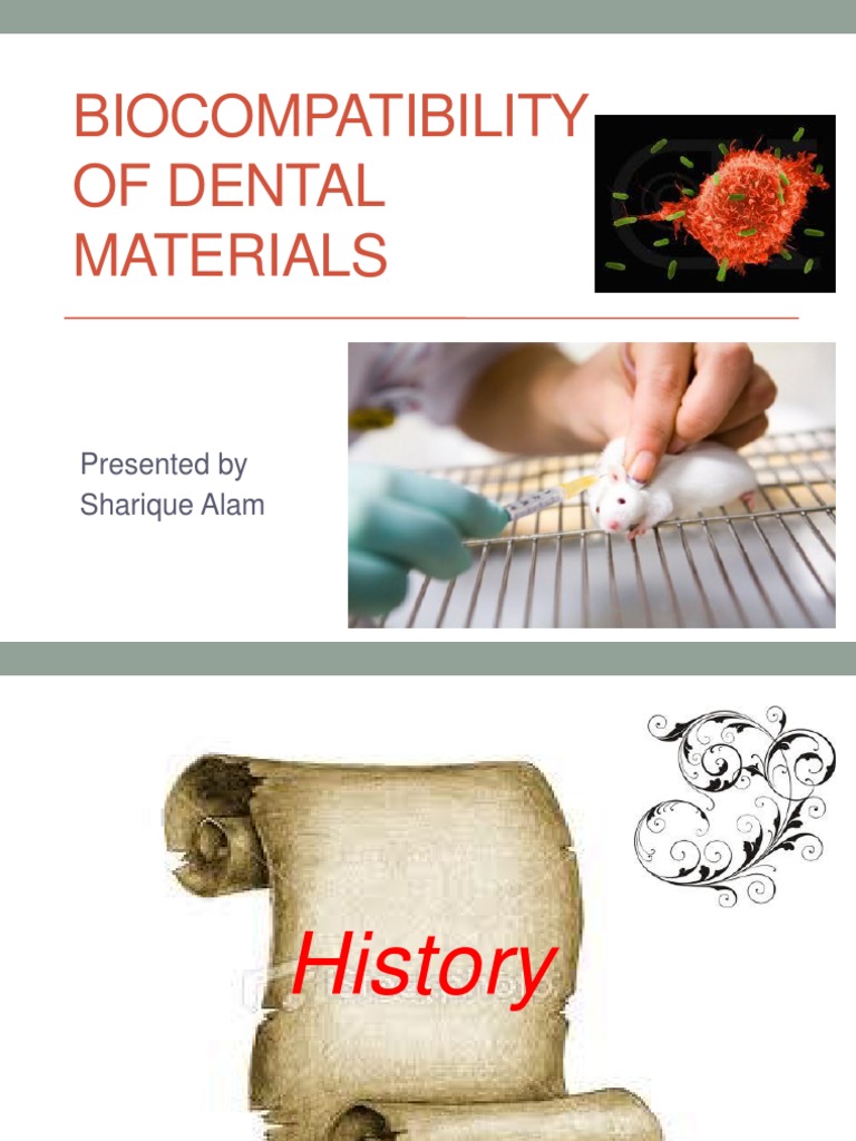 Biocompatibility of Dental Materials | PDF | Human Tooth | Cytotoxicity