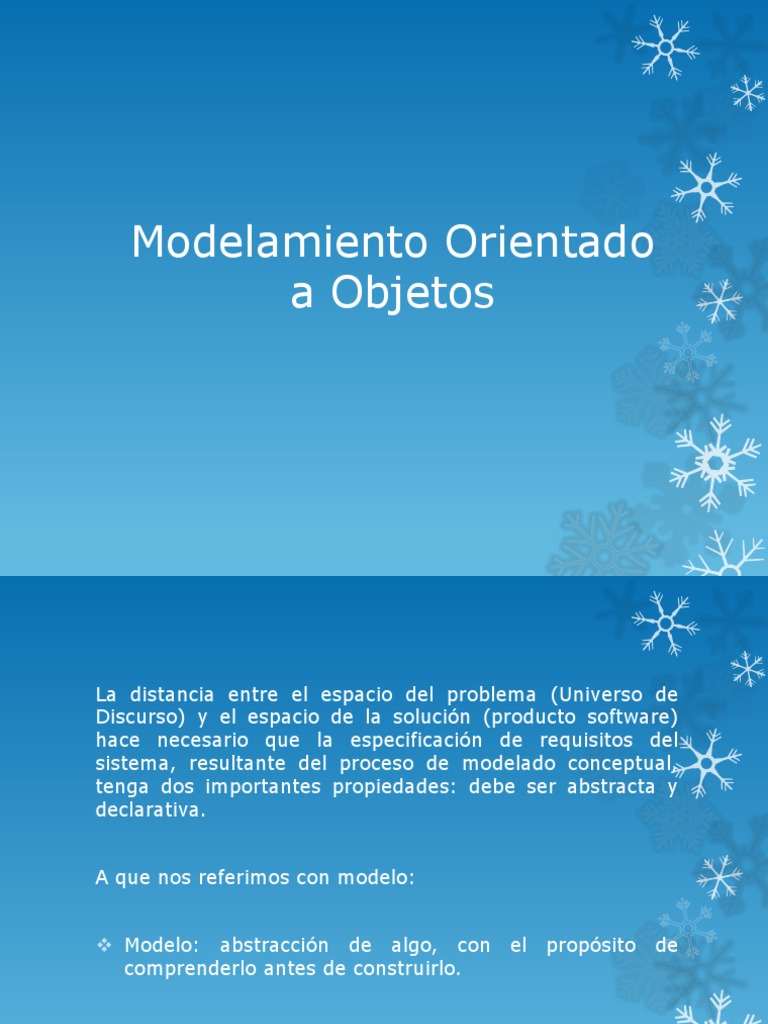 Modelamiento Orientado A Objetos | PDF | Objeto (informática) | Proceso de desarrollo de software