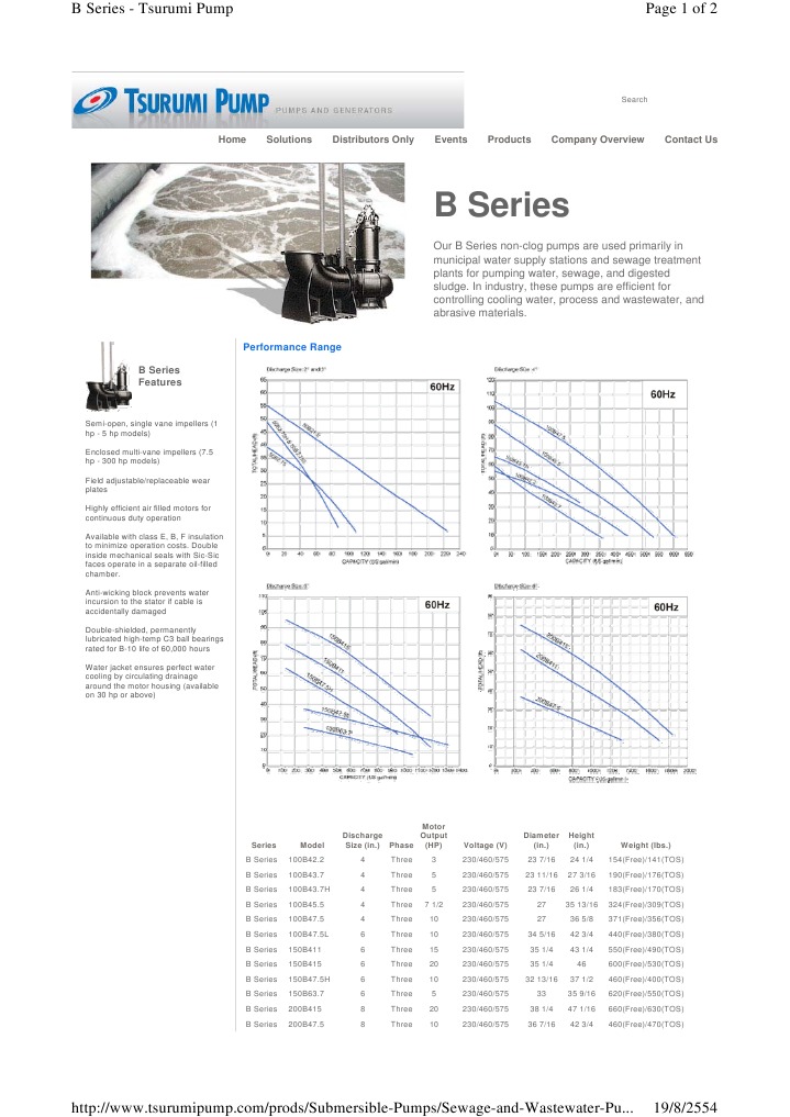 Tsurumi Catalog | PDF | Solid | Pump
