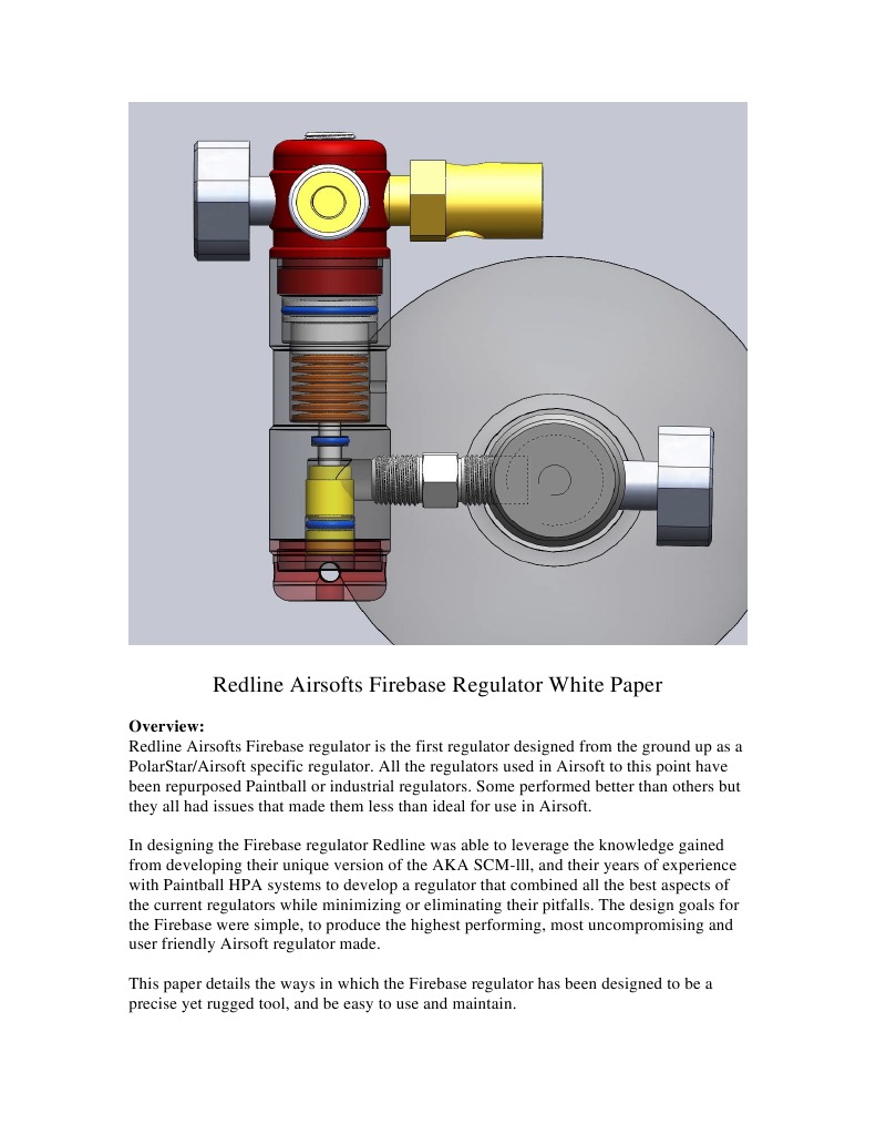 Redline Firebase Regulator Overview | PDF | Valve | Firearms