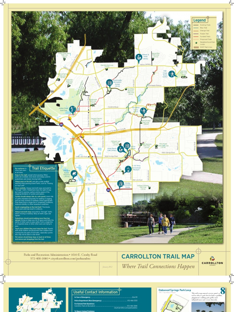 Carrollton Trail Map | PDF | Trail | Parks