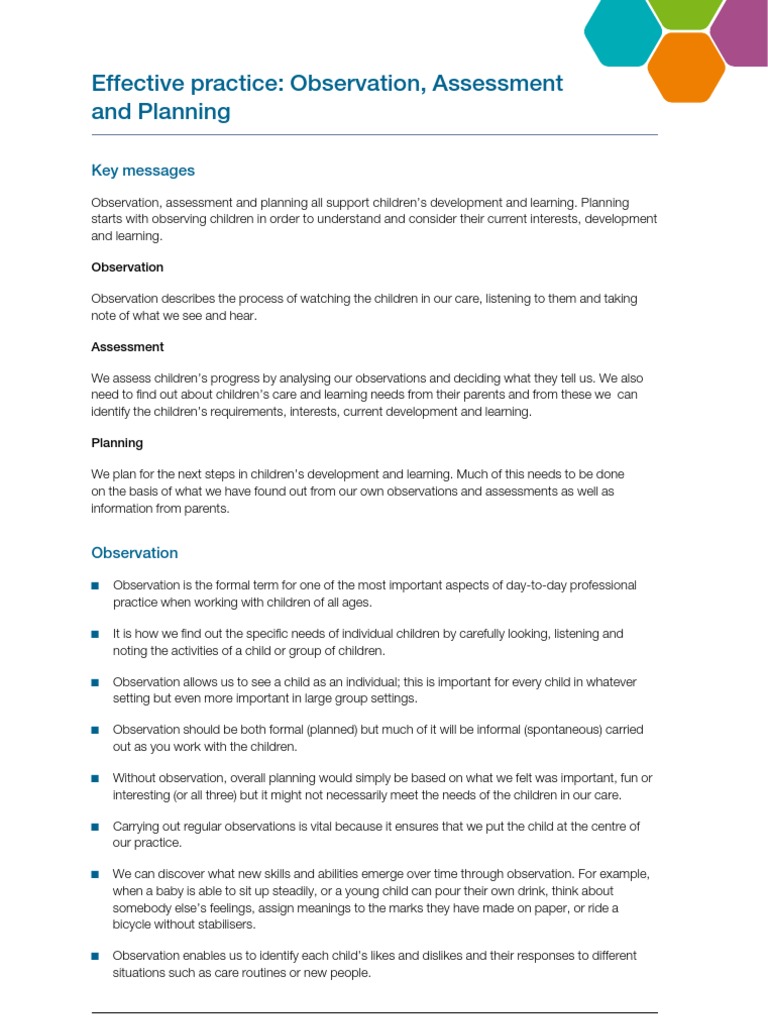HNC RC The Early Years Foundation Stage - Effective Practice ...