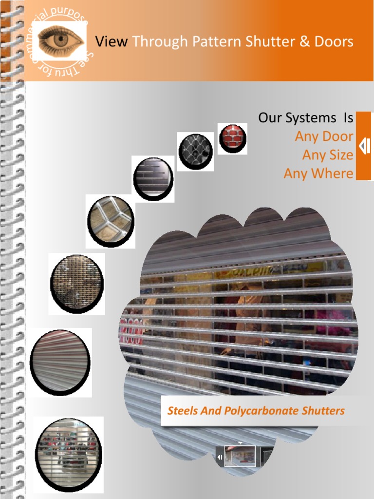 Polycarbonate Shutters Catalogs | PDF | Door | Curtain