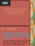 RAK dan RAL Faktorial 2 Faktor | PDF
