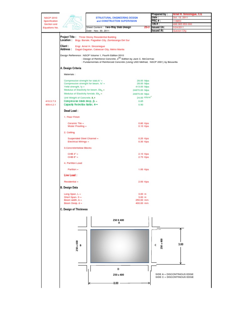 Two - Way Slab Design - 2 | PDF