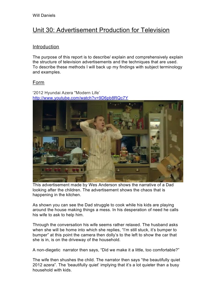 Unit 30 - Advert Production | PDF | Television Advertisement | Advertising