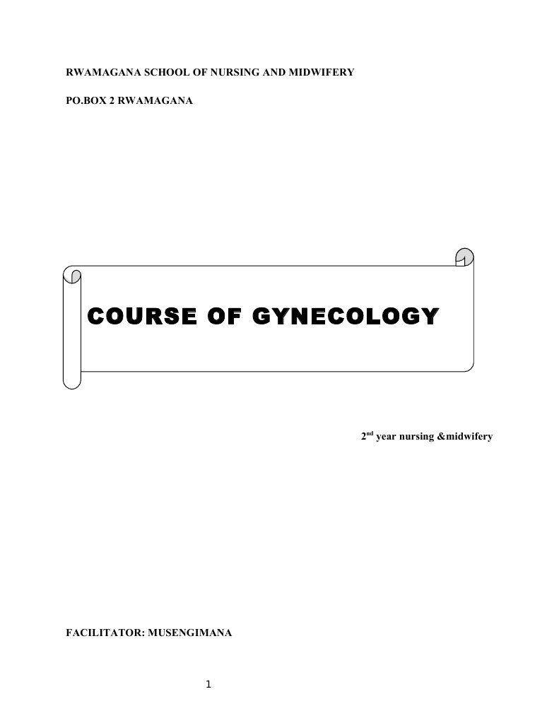 Notes of Gynecology | PDF | Vagina | Ovarian Cancer