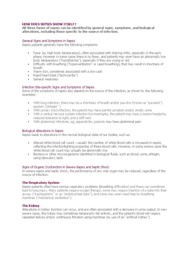 Sepsis Campaign | PDF | Sepsis | Infection