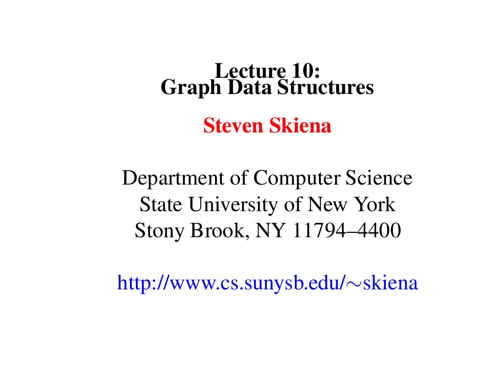 Graph Data Structures An Overview Of Graph Concepts Representations And Algorithms Pdf
