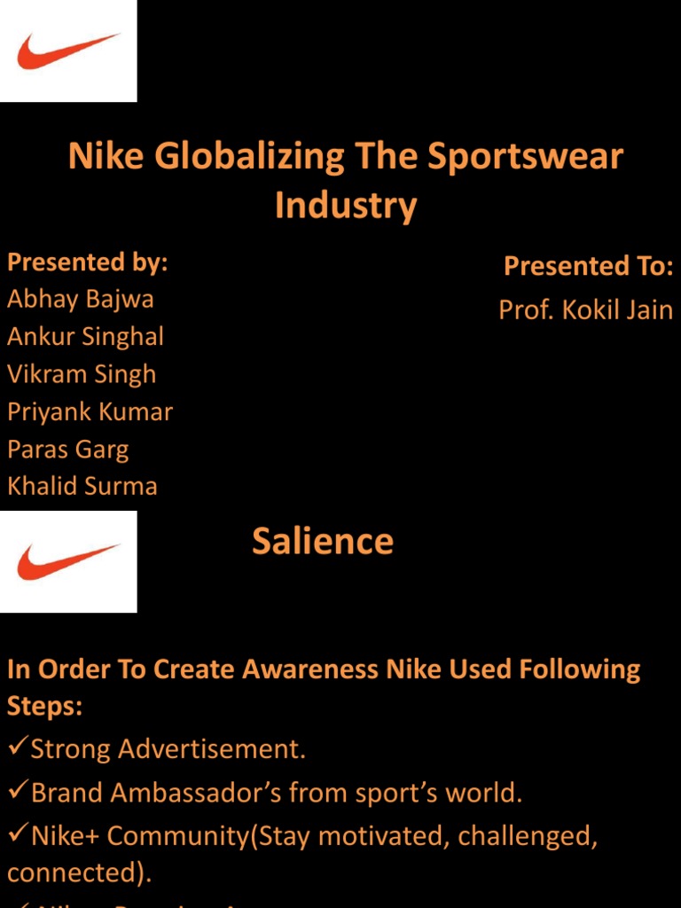 Nike's Global Sportswear Industry Domination | PDF | Nike | Brand