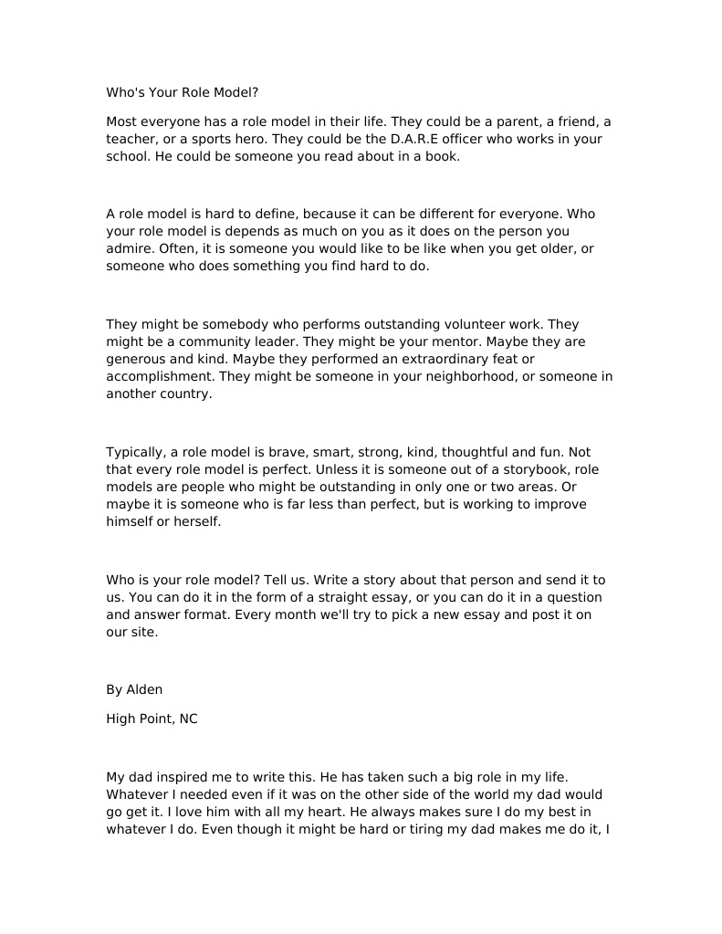 Role Model | PDF | Hero