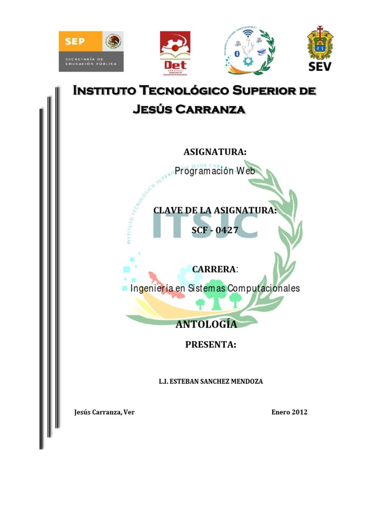 Antologia de Programacion Web | PDF | Servidor web | Internet y web