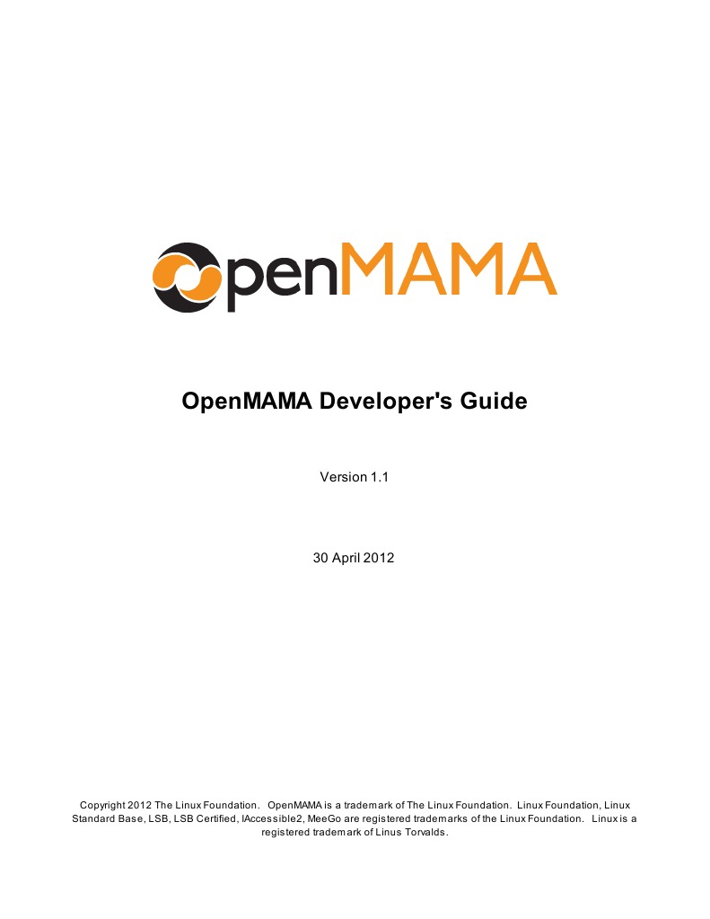 Openmama Developers Guide | PDF | Library (Computing) | Application Programming Interface