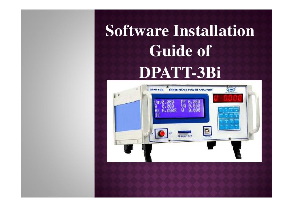 DPATT-3Bi Software Installation Version 2 | PDF | Device Driver ...