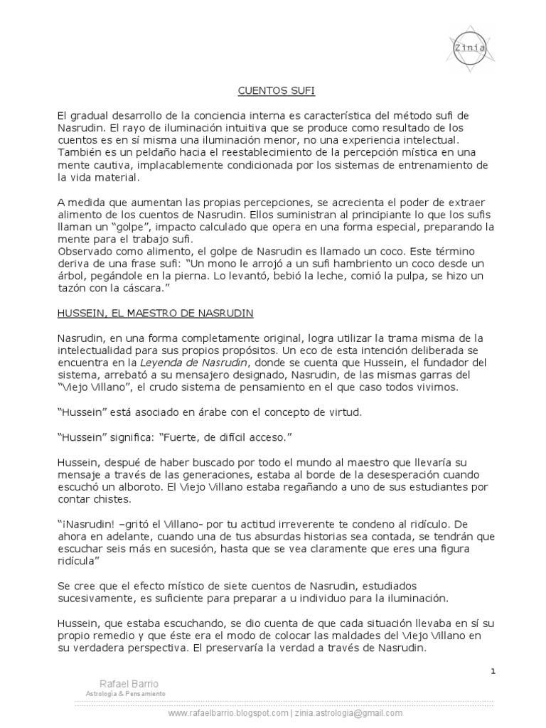 Cuento S Sufi | PDF | El sufismo | Burro