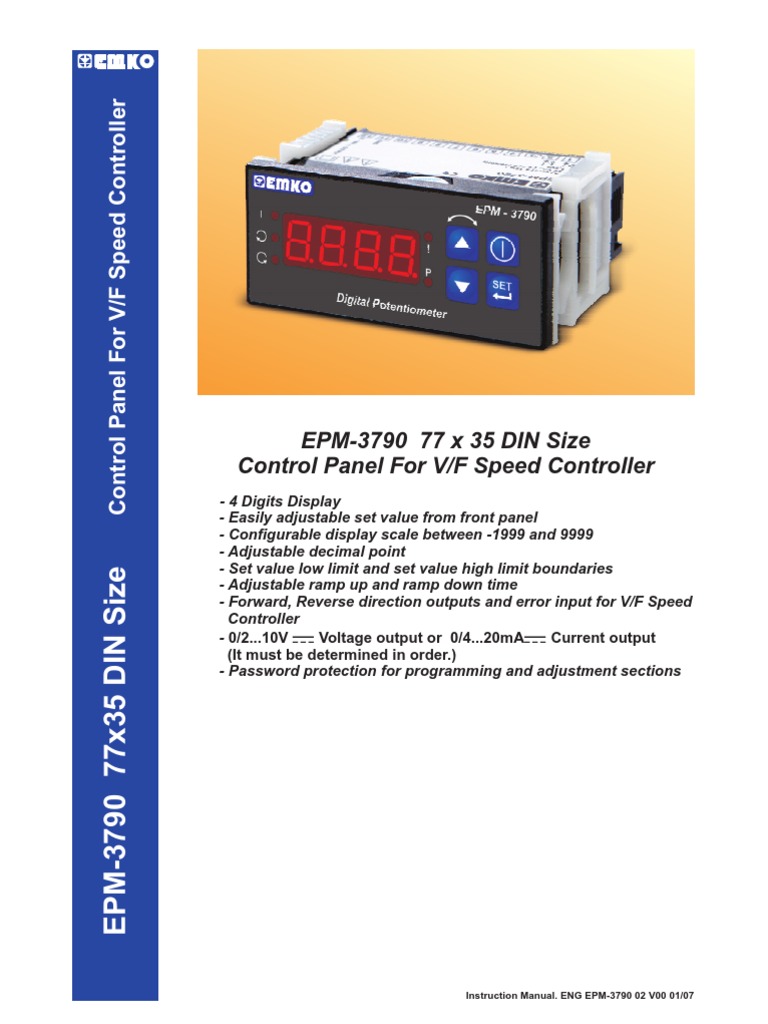 EPM-3790 en M | PDF | Parameter (Computer Programming) | Power Supply