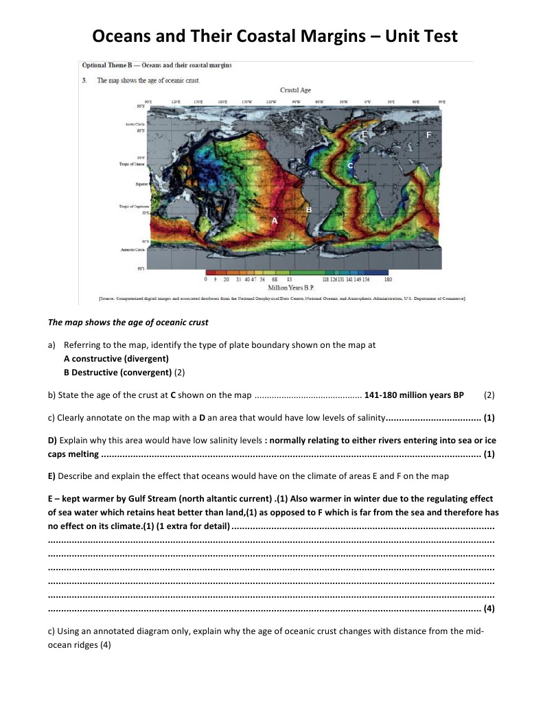 Coastal Margins and Oceanic Issues Test | PDF | Sea | Coast