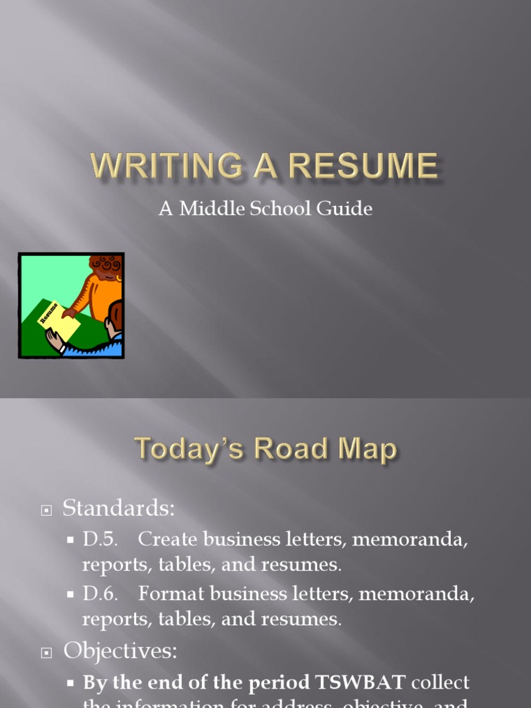 A Middle School Guide | PDF | Résumé | Business
