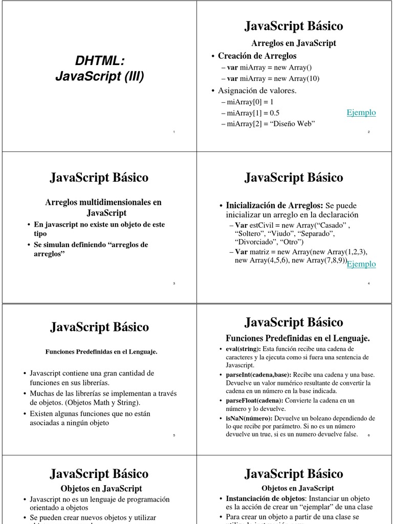 Clase 9 | PDF | Cadena (informática) | Script Java
