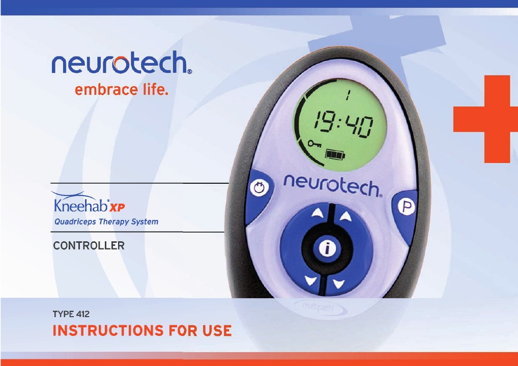 Kneehab XP Quadriceps Therapy System Controller Instructions | PDF ...