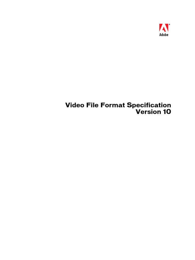 Video File Format Spec v10 | PDF | Computer Data | Computer File Formats