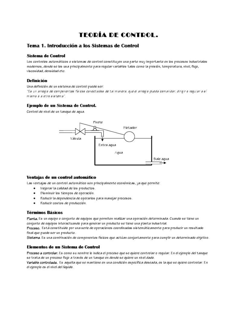 Teoria de Control | PDF