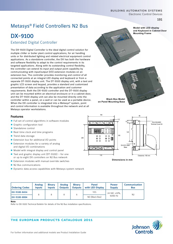 DX-9100 Extended Digital Controller | Computer Keyboard | Computer Network