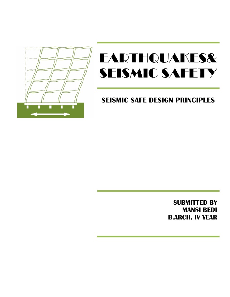 Seismic Safe Design Principles | PDF | Earthquakes | Fault (Geology)