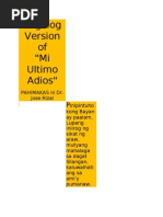 Huling Paalam Ni | PDF