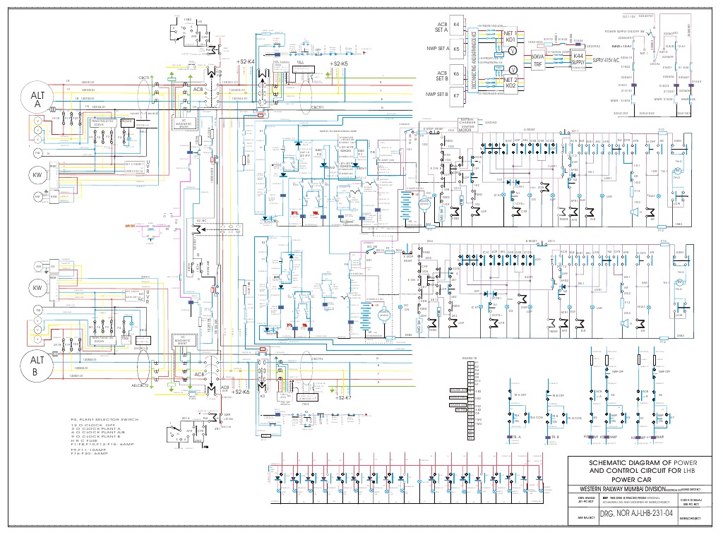 LHB AC Coach Wiring Diagrams | PDF | Power Electronics | Electronic ...