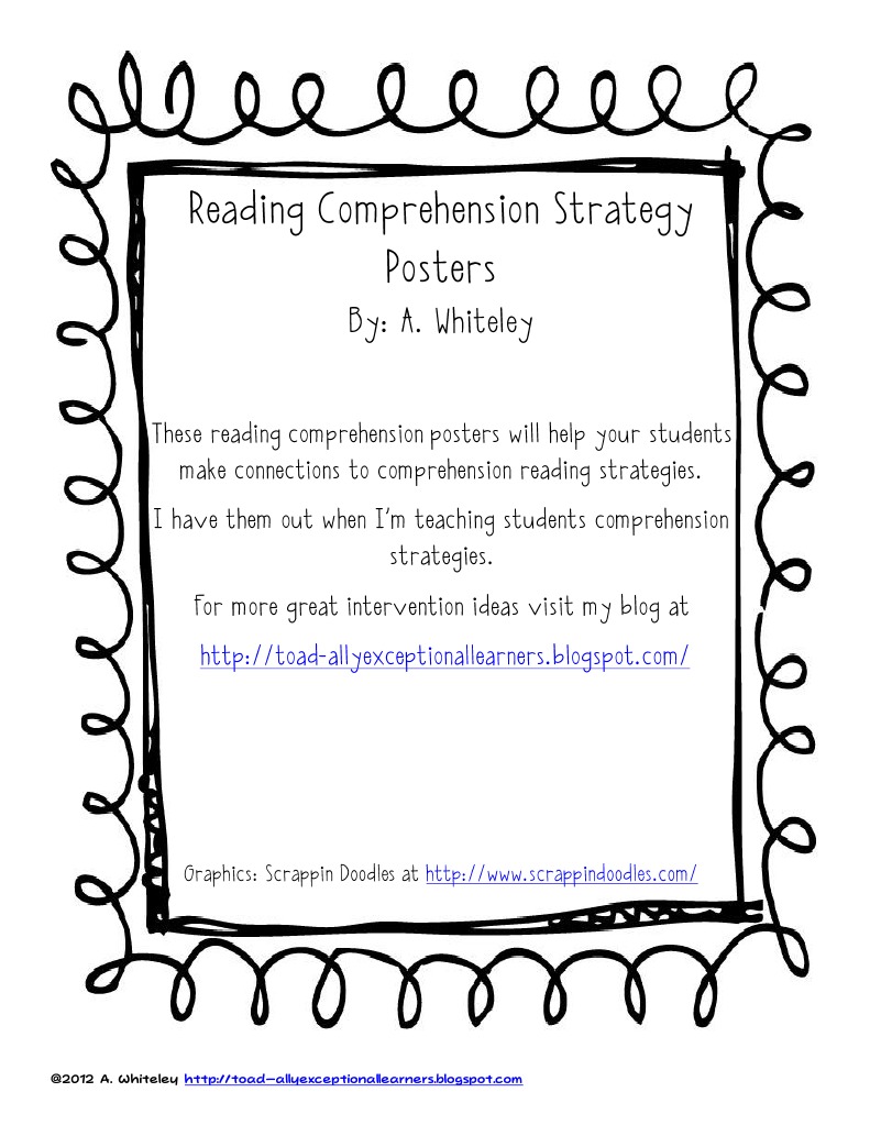 Reading Comprehension Strategy Posters | PDF | Business | Social Science