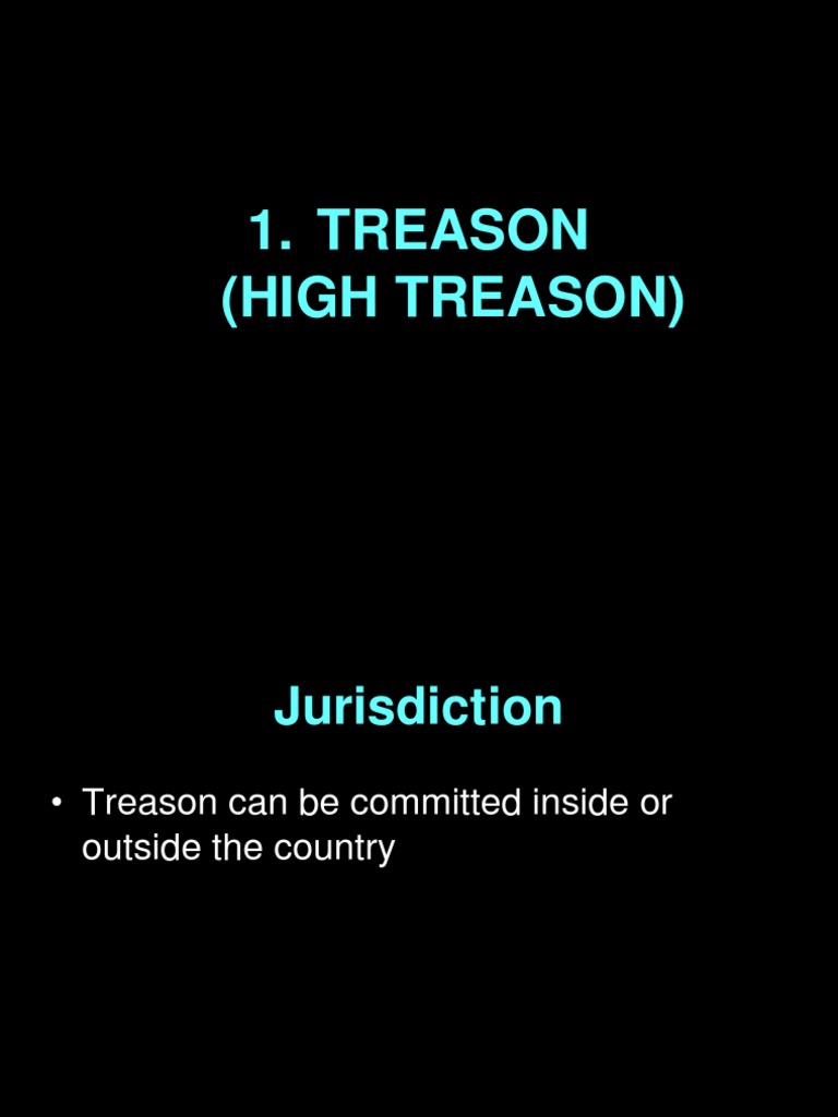 Lecture 3 - Sedition & Public Violence | PDF | Treason | Crime & Violence