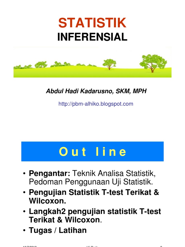 Statistik Keshtn - Uji Beda T-Test Terikat+ Wilcoxon | PDF | Metode ...