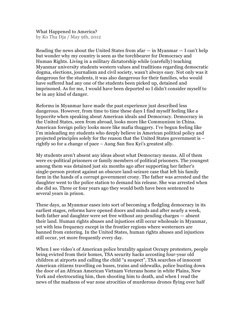America's Decline: A Critical Reflection | PDF | Myanmar | The United ...