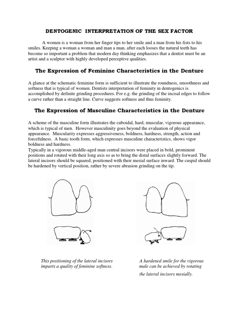 Dentogenic Concept | PDF | Femininity | Tooth