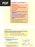 Chap 03 Current Electricity (Formula Sheet) | PDF | Electrical ...