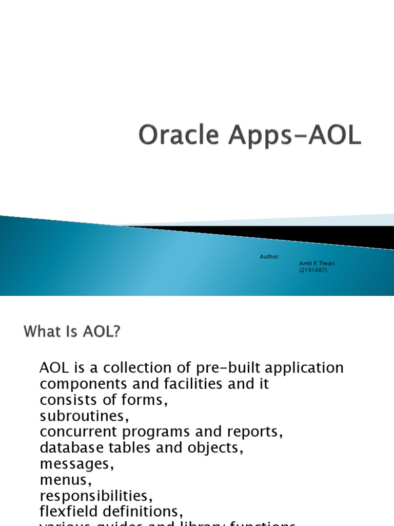 Oracle Apps AOL | PDF | Pl/Sql | Parameter (Computer Programming)
